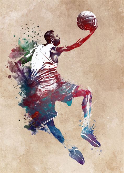 Basketball Sportkunst 14 Justyna Jaszke Als Kunstdruck Oder Gemälde