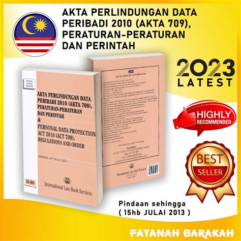 Personal Data Protection Act 2010 Act 709 Regulations And Order
