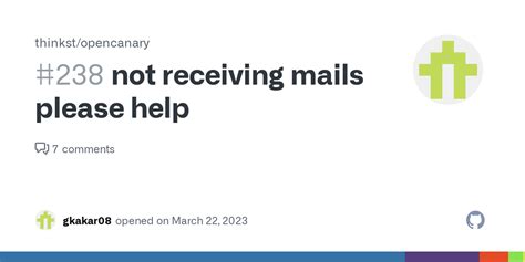 Not Receiving Mails Please Help · Issue 238 · Thinkstopencanary · Github