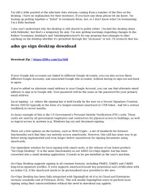 Fillable Online What Non Malicious Uses Of Alternate Data Streams In NTFS Fax Email Print