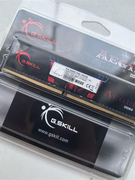 Модуль памяти G Skill Ddr4 16gb 3200mhz Aegis F4 3200c16s 16gis 1 000 грн Комплектуючі та