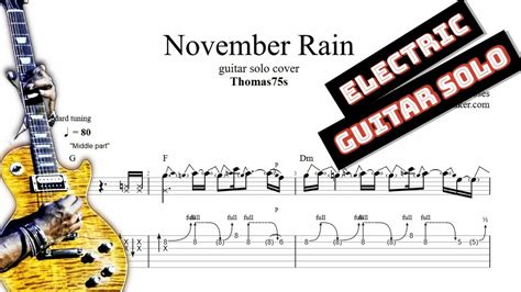 November Rain Solo Tab Thomas75s Electric Guitar Solo Tabs Pdf