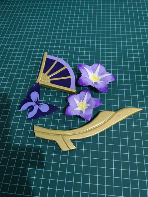 Raiden Shogun Hair Accessory Pdf Pattern Faith Cosplays Ko Fi Shop
