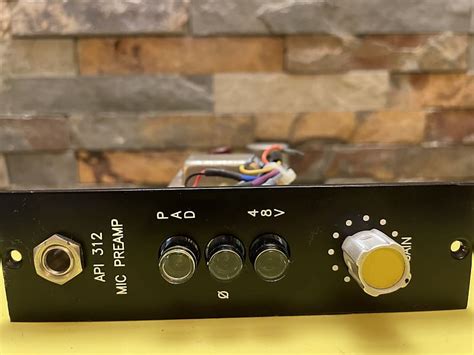 Api Automated Processes Inc 312 Microphone Preamplifier Reverb