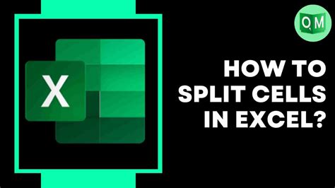How To Split Cells In Excel