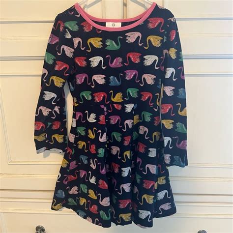 Hanna Andersson Dresses Hanna Andersson Navy Blue Multicolor Swan