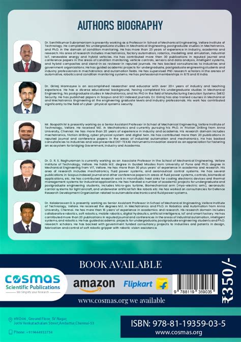 Mechatronics And Measurement Systems Fundamentals Applications And Innovations Cosmas