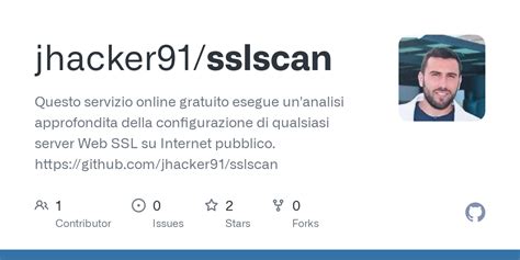 github jhacker91 sslscan questo servizio online gratuito esegue un analisi approfondita della