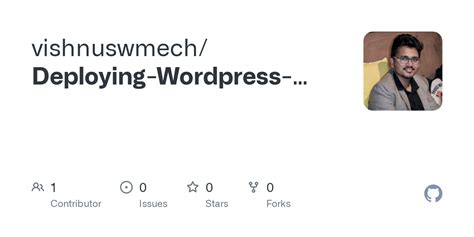 github vishnuswmech deploying wordpress and mysql in kubernetes minikube cluster