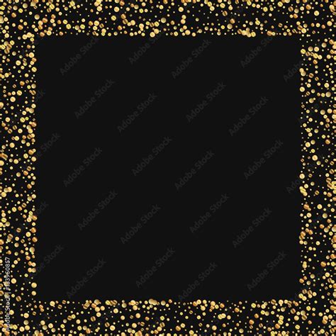 Gold Confetti Border