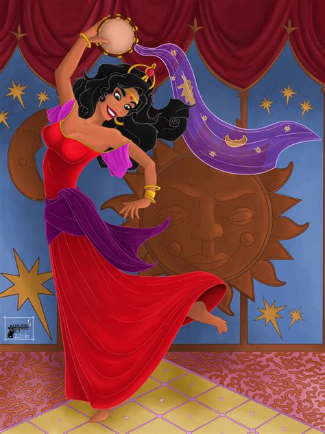 The Dancer Esmeralda By Lisagunnillustration On Deviantart