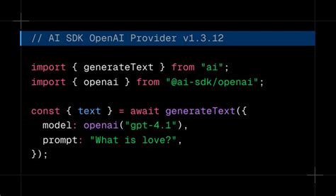 Use Gpt 41 With The Ai Sdk Documentation Gkrahekk