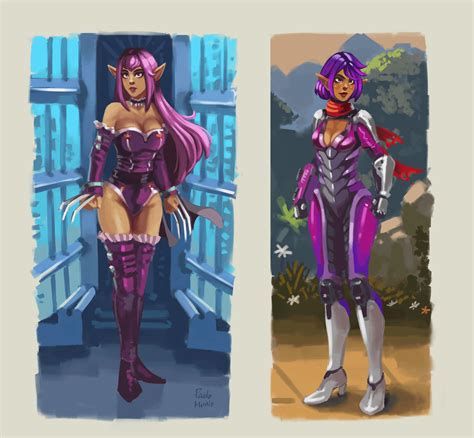 I Drew Nei Phantasy Star And Skye As A Collab Skin Suggestion On