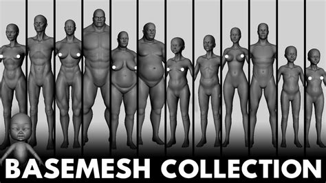 BaseMesh Collection Topology UV Map