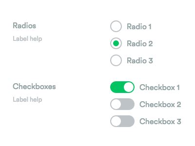 Radios Checkboxes By Sam Potts On Dribbble