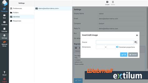 Email Signature In Roundcube Webmail • Extilum Knowledgebase