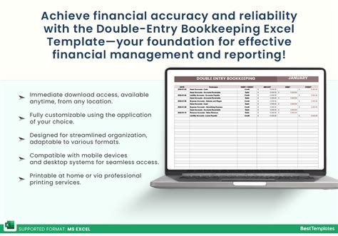 Double Entry Bookkeeping Excel Template Accounting Cycle Spreadsheet