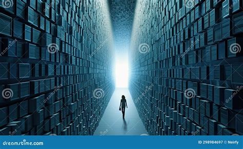 Mainframe Computer Server Stock Image Image Of Blue 298984697