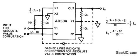 Difference Of Squares Circuit Signal Processing Circuit Diagram SeekIC Com
