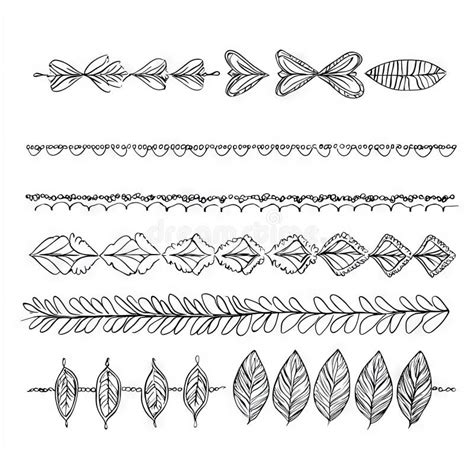 This Set Consists Of Chapter Dividers Decorations And Delimiters With Elegant Swirls Text