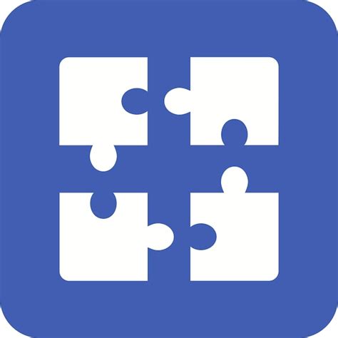 퍼즐 아이콘 프리미엄 벡터