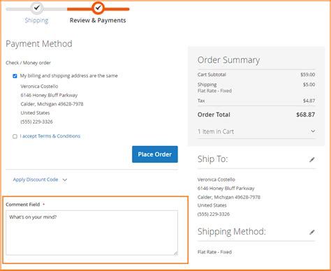 How To Add A Comment Field To Checkout Page In Magento 2