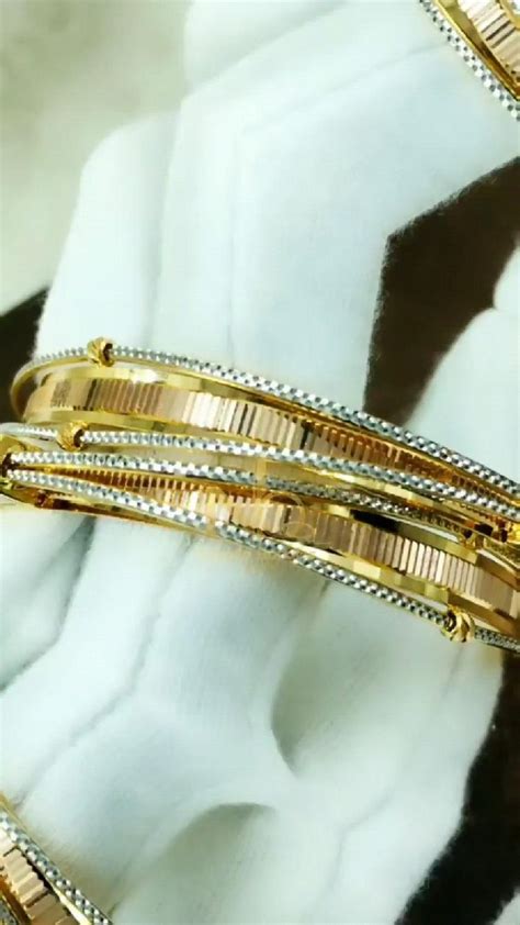 Daily Use Cnc Machine Bangles Gold Bangles For Women Gold Bangle Set