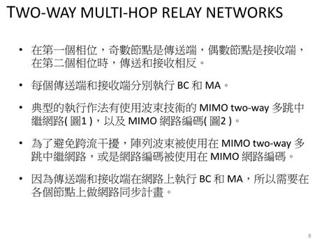 ppt network synchronization for two way multi hop relay networks with