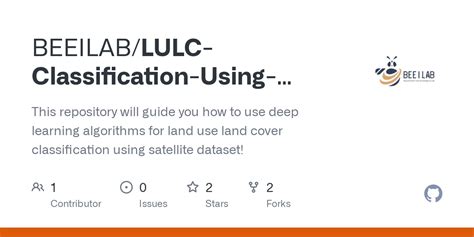 GitHub BEEILAB LULC Classification Using Deep Learning This Repository Will Guide You How To