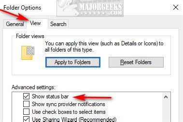 How To Show Or Hide The File Explorer Status Bar In Windows 10 MajorGeeks