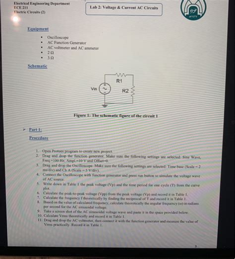 Solved Electrical Engineering Department ECE Electric Chegg Com