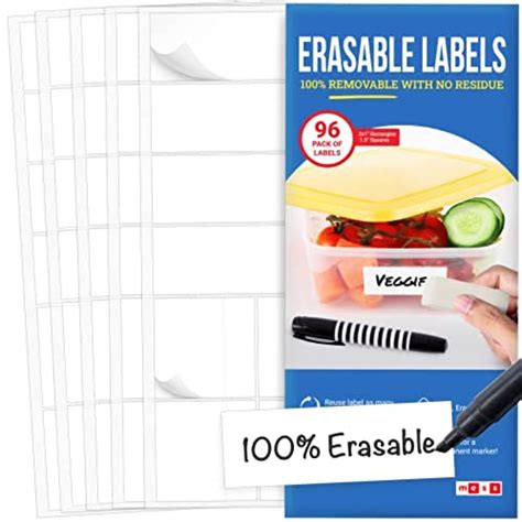 Mess Reusable Labels For Food Containers Erasable Kitchen Labels Labels For Organizing 96
