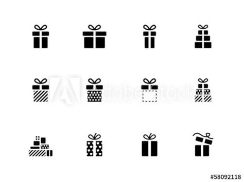 T Box Icons On White Background