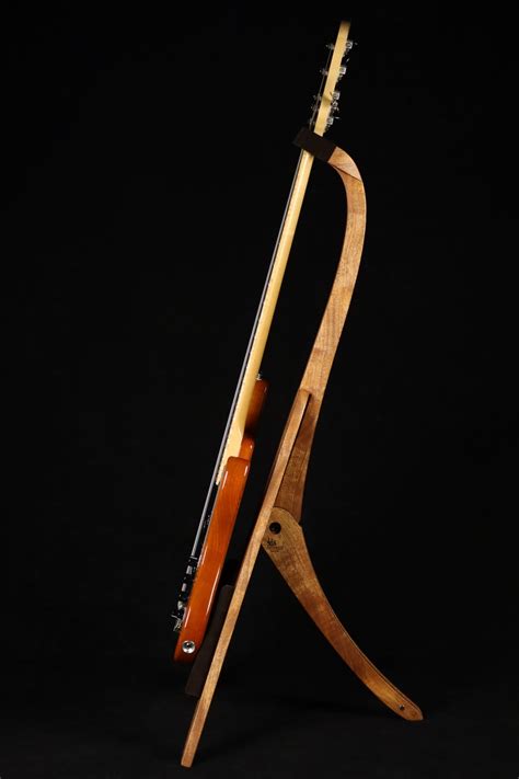 Sapele And Curly Maple Bass Guitar Stand Sgstands