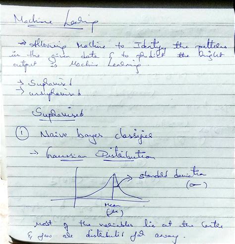 Mylearnings Machine Learning Notes