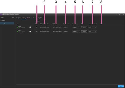 MASM 1 Help Guide Settings Tab