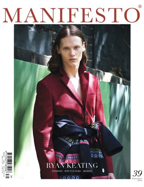 Ryan Keating Stars In Manifesto Magazine September 2016 Cover Story