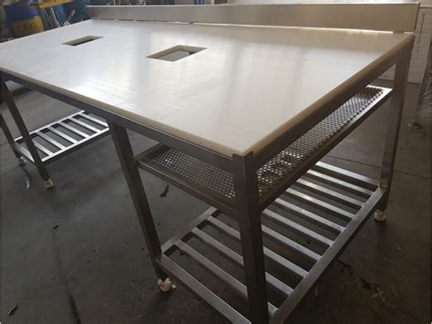 Meat Processing Tables Stainless Steel Custom