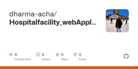 GitHub Dharma Acha Hospitalfacility WebApplication