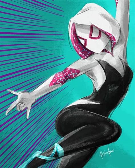 Spider Gwen Took Inspiration From A Powerful Dance Pose Swipe For WIP And References Tried
