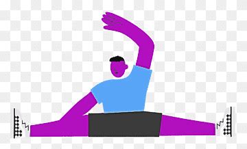 Free Download Sitting Floor Stretching Sports Cartoon Png Pngwing