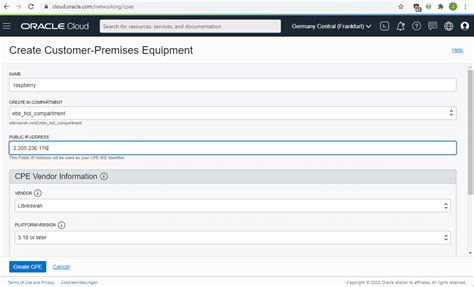 using a raspberry pi to connect to oracle oci ipsec vpn promatis de