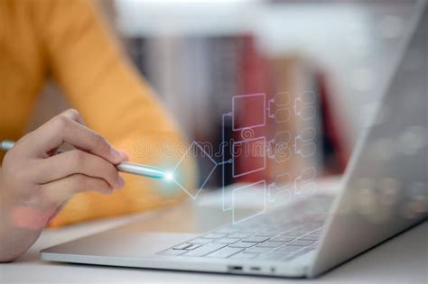 Business Process Flowchart Implement And Improve On Virtual Screen