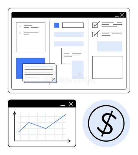 Digital Dashboard With Data Visualization Checklist And Financial