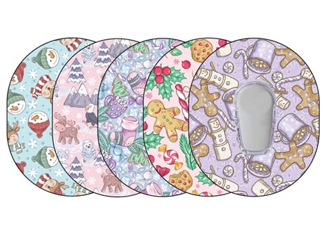 Glucomart Premium Dexcom G6 Patches Christmas Dexcom Tapes 5 Pack