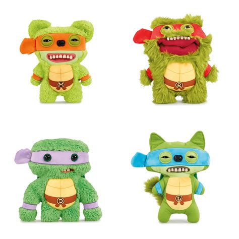 Kevche Fuggler X Teenage Mutant Ninja Turtles Stuffed Animals Pack Of