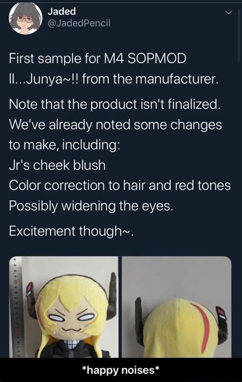 First Sample For M4 Sopmod Iijunya~ From The Manufacturer Note