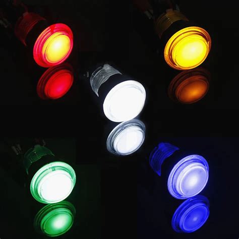 Aliexpress Buy Ps Round Colorful LED Illuminated Push Button Mm Arcade Video Game