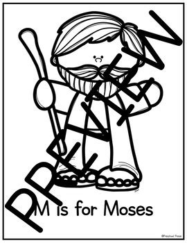 Bible Alphabet Coloring Pages Christian Alphabet Curriculum Tpt
