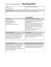Clinical Ati Nursing Skill Pupillary Light Reflex Docx Active